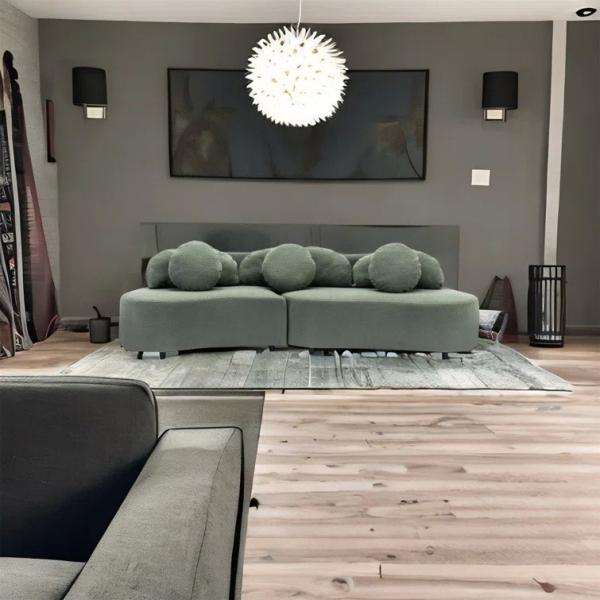 Quality Customized Boucle Fabric Sofa White Fabric Couch Set Home Luxury for sale
