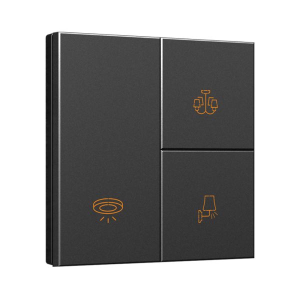 Quality Champagne 4 Button Modbus Wall Switch For Hotel / Home / Villa for sale