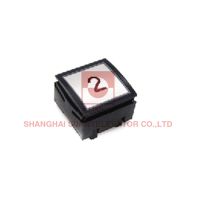 Quality Square Lift Elevator Touch Button SS Flat Marking With Braille for sale