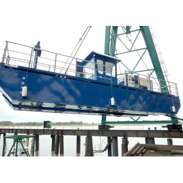 Quality Mini Small Portable Dredge , River Sand Dredger Mobile Ship Design Simple Maintenance for sale