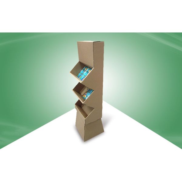 Quality OEM  3 - Cell Pos Cardboard Displays For Cd & Books , Unique Design for sale