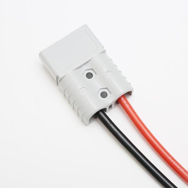 Quality Electric Forklift Charging Plug Cable Copper Pin Battery Charger Anderson Connector 6 12 AWG 600V 50A for sale