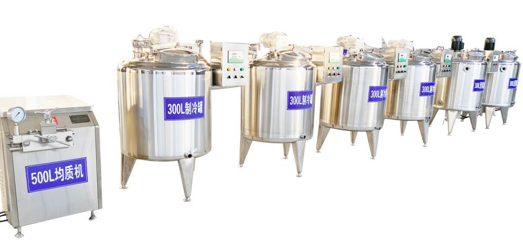 Yogurt Cheese Ice Cream Pasteurizer 30L 200L 300L 500 Litre Tank Used Milk Pasteurization Equipment