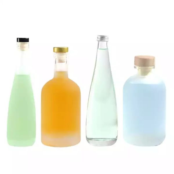 Quality Custom Glass Bottle for Juice 750ml 1000ml 1500ml Empty Transparent PET Fruit Juice Beverage Bottle for sale