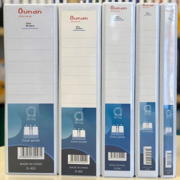 Quality Customized Logo White File Folder Durable Hinge ONE Touch Easy Open 2 Ring for sale