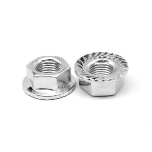 Quality JIS B1190 ISO4161 Carbon Steel ZP Hexagon Nuts With Flange for sale