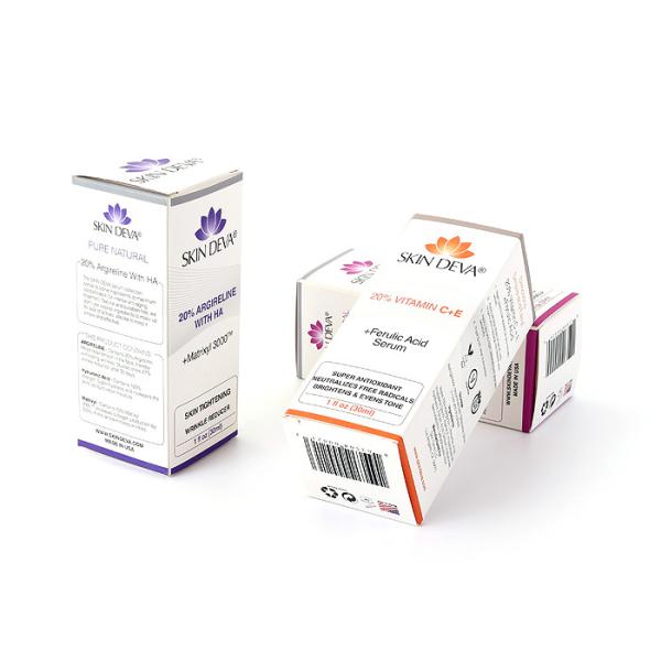 Quality Printed Cosmetic Packaging Box 10cm Hight Vitamin Hyaluronic Acid for sale