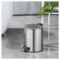 Quality 30L Soft Close Round Armor Pedal Trash Bin For Bathroom Waste Management for sale