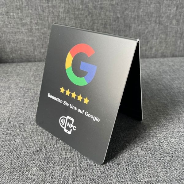 Quality Custom QR Code Chip Google Review Stands NFC Social Media Business Cards Google for sale