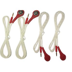 Quality Banana Plug 1 Core 0.8mm Medical Grade Power Cable for sale