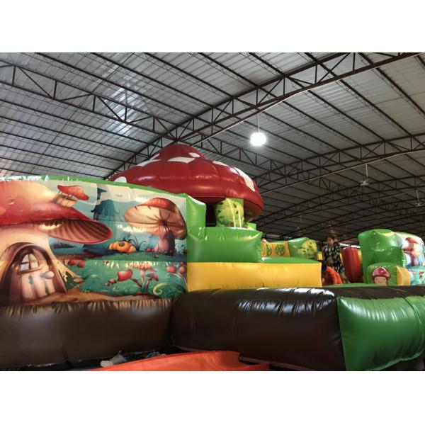 Quality Inflatable Mushroom Fun City Round Shape UV - Resistance NO Lead for sale