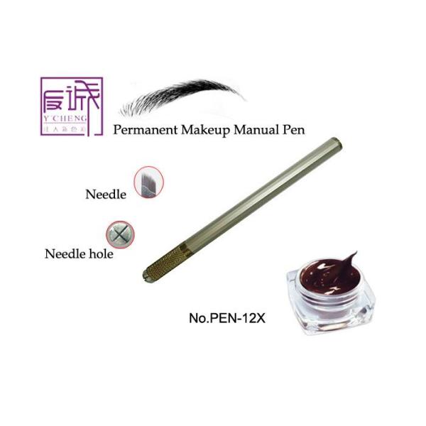 Quality 110mm Permanent Makeup Lock-in Device Manual Tattoo Pen for Eyebrow Tattooing for sale