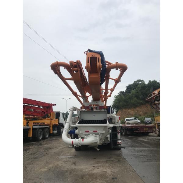 Quality ISO90001 Approved Used Cement Truck , Concrete Pumping Truck 37 Meters for sale