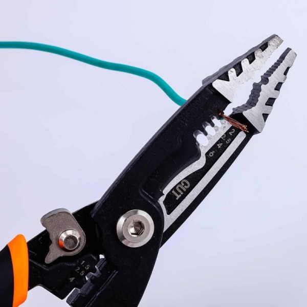Quality Electrical Cable Stripper Pliers Wire Cutter Stripping Tool 7in1 15mm for sale