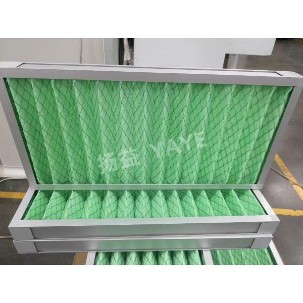 Quality 95% Pleated Panel Air Filter G4 Panel Filter For Air Conditioner for sale