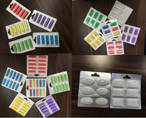 Quality Lavender Floral Deodorant Cotton Manual Vacuum Scent Tablets for sale