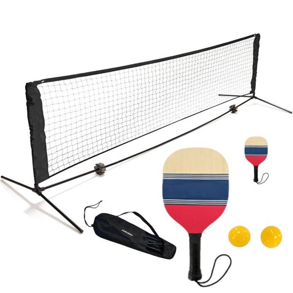 Quality Customized Portable Pickleball Net 300cm Wooden Pickleball Paddles for sale