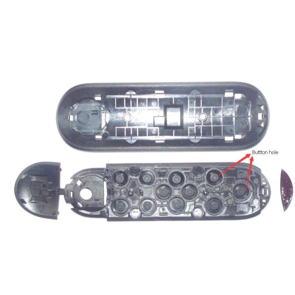 Quality Silicone Overmolded Remote Control Keypad with Plastic Base for sale