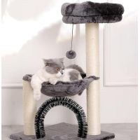 Quality Natural Sisal Cat Trees Scratching Post Multi-Level Platform Cat Tower for Large for sale