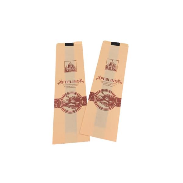 Quality Recyclable Kraft French Bread Baguette Bags Environmental Protection for sale