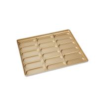 Quality 654x535x38mm PTFE Golden Hot Dog Bun Baking Pan for sale