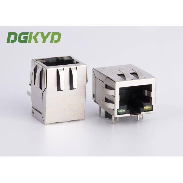 Quality Side Entry Shield PoE RJ45 Single Port / Internal Magnetic Module,Useage HR911102A for sale