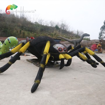 Quality 6 meters Artificial Large Animatronic Spider for sale