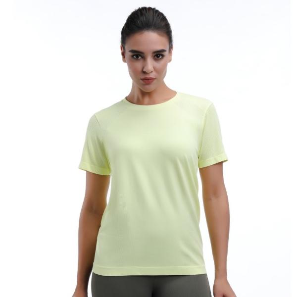 Quality Mesh Panel Compression Short Sleeve Shirts Regular Fit Breathable for sale