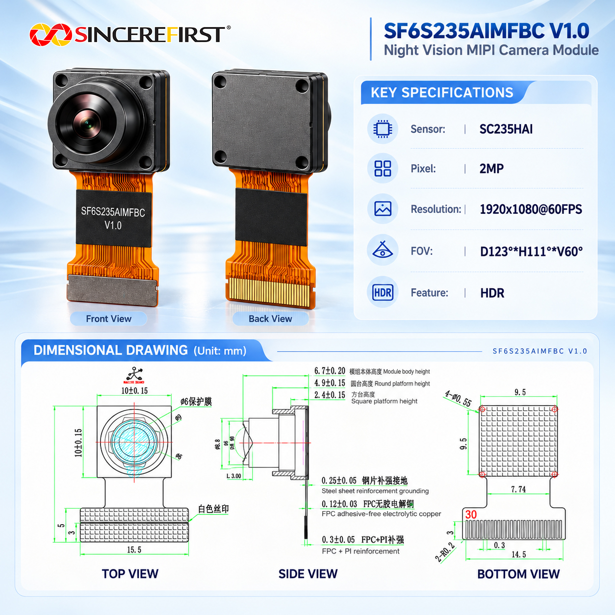 64MP MIPI Camera Module