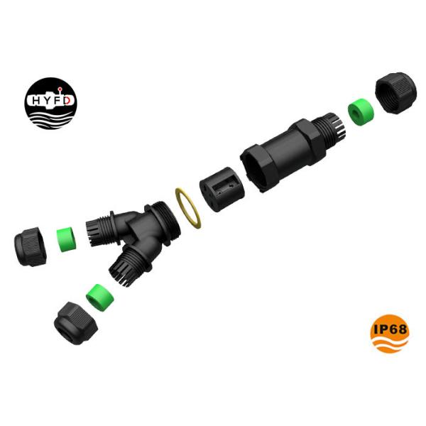 Quality Y Shape 26mm 3 Way Waterproof Electrical Connectors for sale