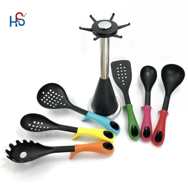 Quality ISO9001/BSCI Certified TPR Handle Silicone Kitchen Utensils Cooking Accessories for sale