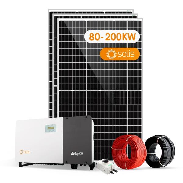 Quality Grid Tie Home Battery System 80KW 200KW Solar System For Commercial Use TUV for sale