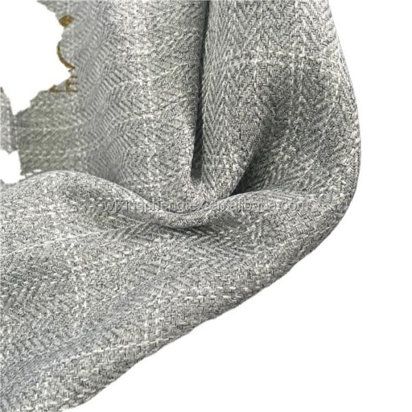 Quality Flexible Herringbone Polyester Twill Fabric 200gsm Plain Dyed for sale