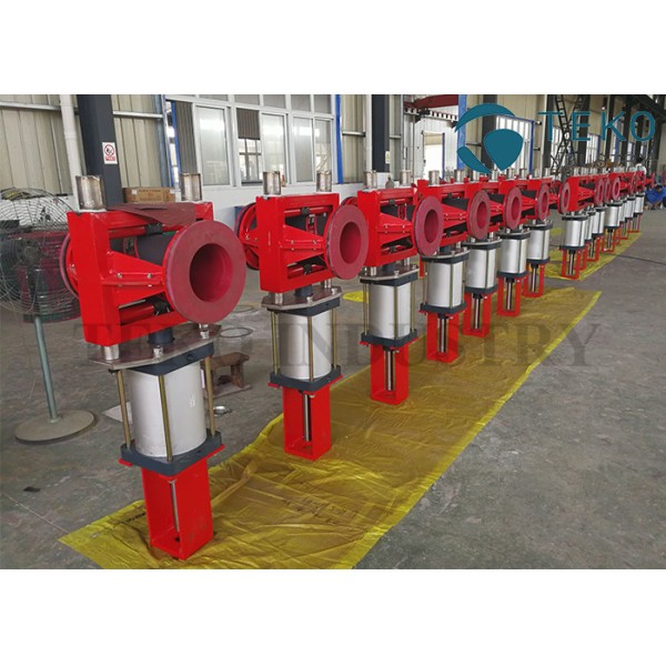 Quality Leak - Free Cast Iron Body Flanged End Slurry Pinch Valve With Regulating Function for sale