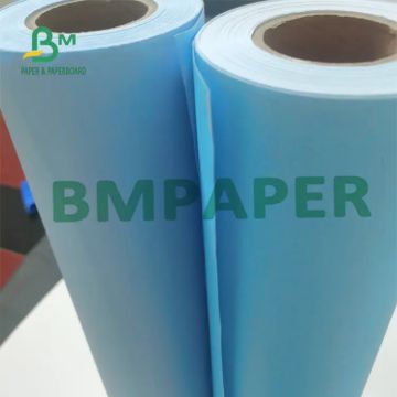 Quality CAD Printing 36'' X 150 Plotter Paper Blue Color Wet Resistant With 3'' Core for sale