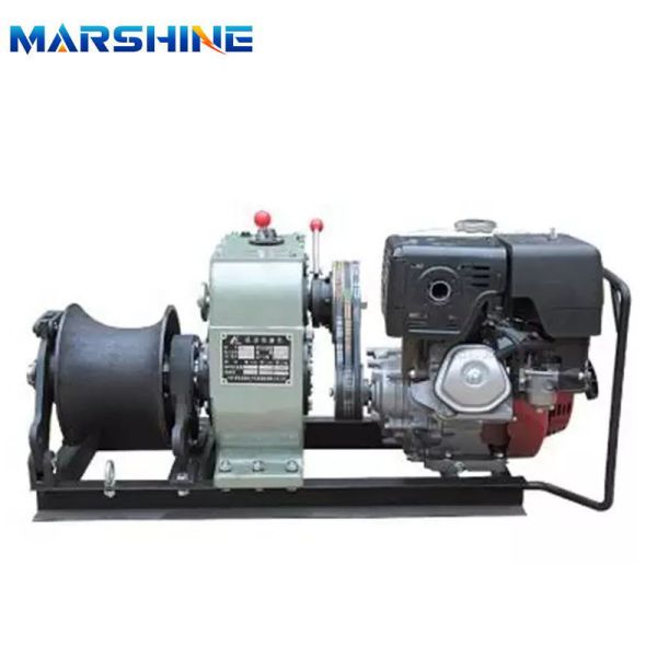 Quality 3Ton Belt Drive Traction Cable Pullers Diesel Engine Gasoline Engine Power Winch for sale