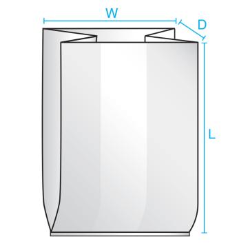 Plastic Cellophane LDPE HDPE Side Gusset Bags Resealable Clear Flat