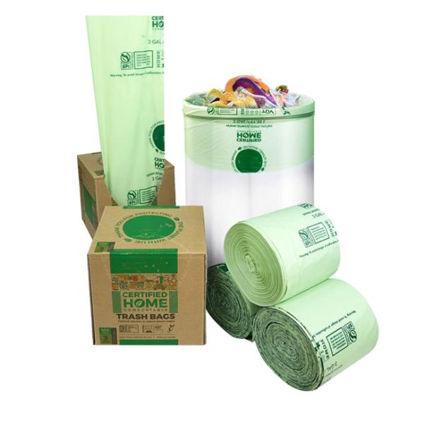 Quality Sustainable Eco Friendly Cornstarch Based 100% Compostable Custom logo Print for sale