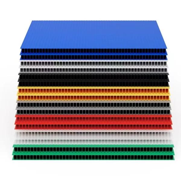 Quality Waterproof Plastic Hollow Sheet 2MM PP Corrugated Board Storage Moving Shipping Box for sale