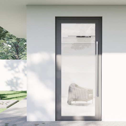 Quality Durable Aluminum Swing Door with Aluminum Alloy 6063-T5 Frame and More Than 5 Years Warranty for Extreme Temperatures for sale