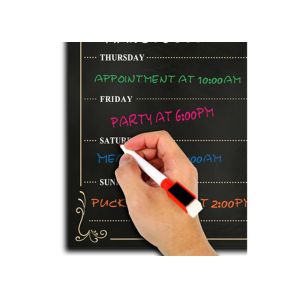 Quality Dry Erase Chalkboard Magnetic Weekly Planner, Kitchen Fridge Magnet Calendar for sale