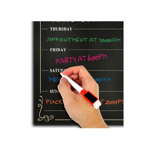 Quality Dry Erase Chalkboard Magnetic Weekly Planner, Kitchen Fridge Magnet Calendar for sale