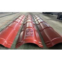 Quality “Romania Industrial Warehouse Roof Use 312 Cap Ridge Roll Forming Machine for sale