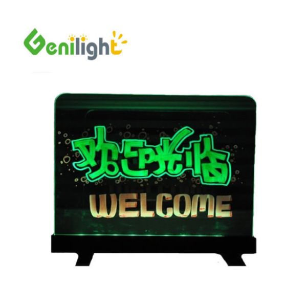 Quality Acrylic LED Black Frame Writing Board 40/60 Rectangle with and CE RoHS LVD for sale