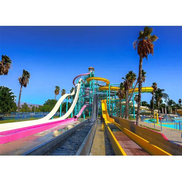 Quality High Speed Water Slide Outdoor  Water Sport Pool Games Fast Fall Fiberglass Slide for sale