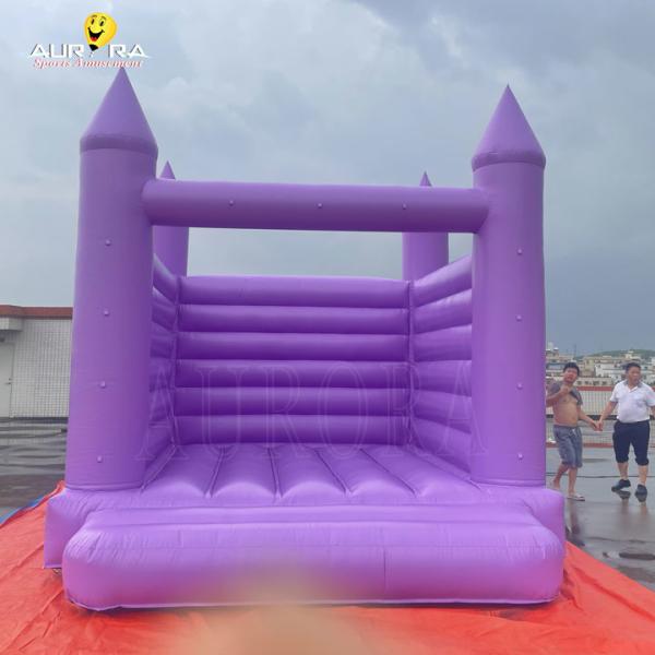 Quality Inflatable Purple Bouncy Castle Custom Jumping Bouncer For Wedding for sale