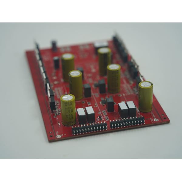 Quality 1.57mm 4 Layer Rigid PCBA Printed Circuit Board Red Solder Mask for sale