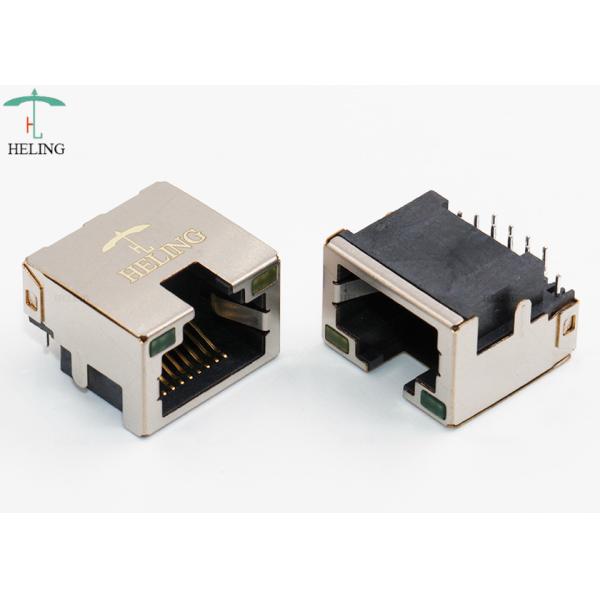 Quality Right Angle RJ45 Jack Connector Overhangs PCB For DSL / ADSL /XDSL for sale