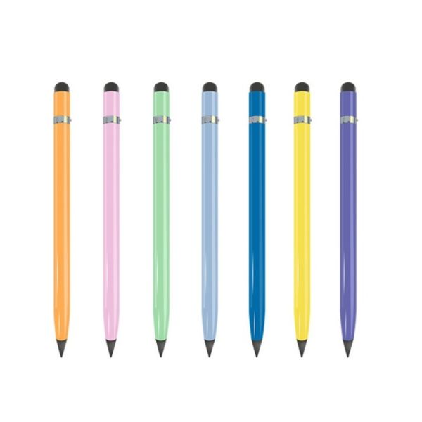 Quality Creative Metal Eternal Pencil Multifunctional Colorful Touch Screen Stylus Pencil for sale