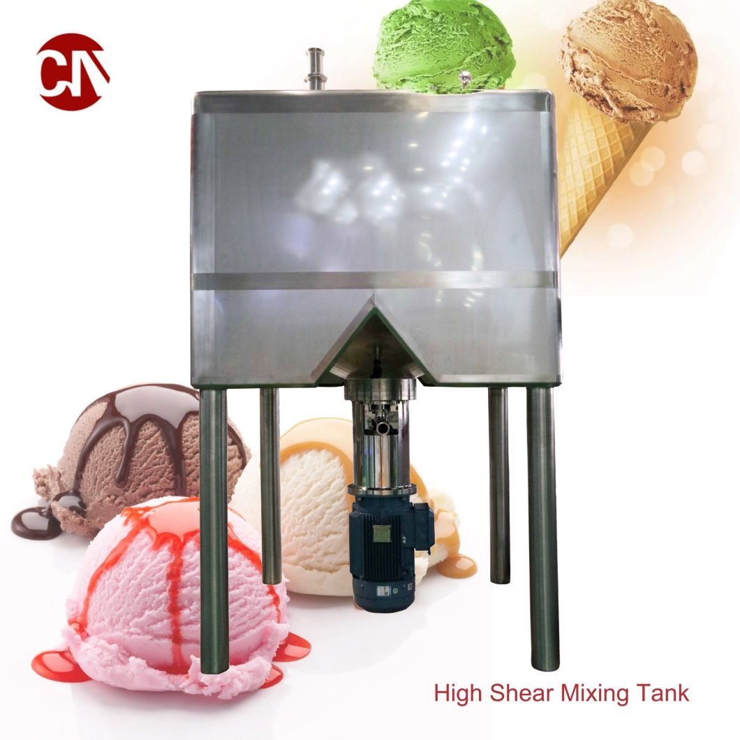 Sanitary Electric Heating Yogurt Chocolate Ice Cream High Shear Mixer Emulsifying Mixing Tank